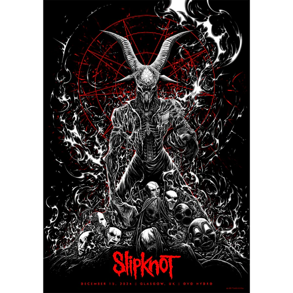 2024 Limited Edition Tour Poster – Glasgow - Slipknot Official UK Store