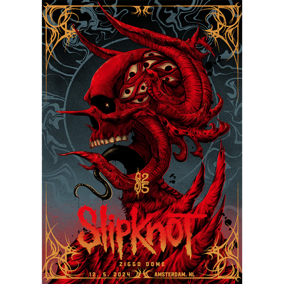 2024 Limited Edition Tour Poster – Amsterdam - Slipknot Official UK Store